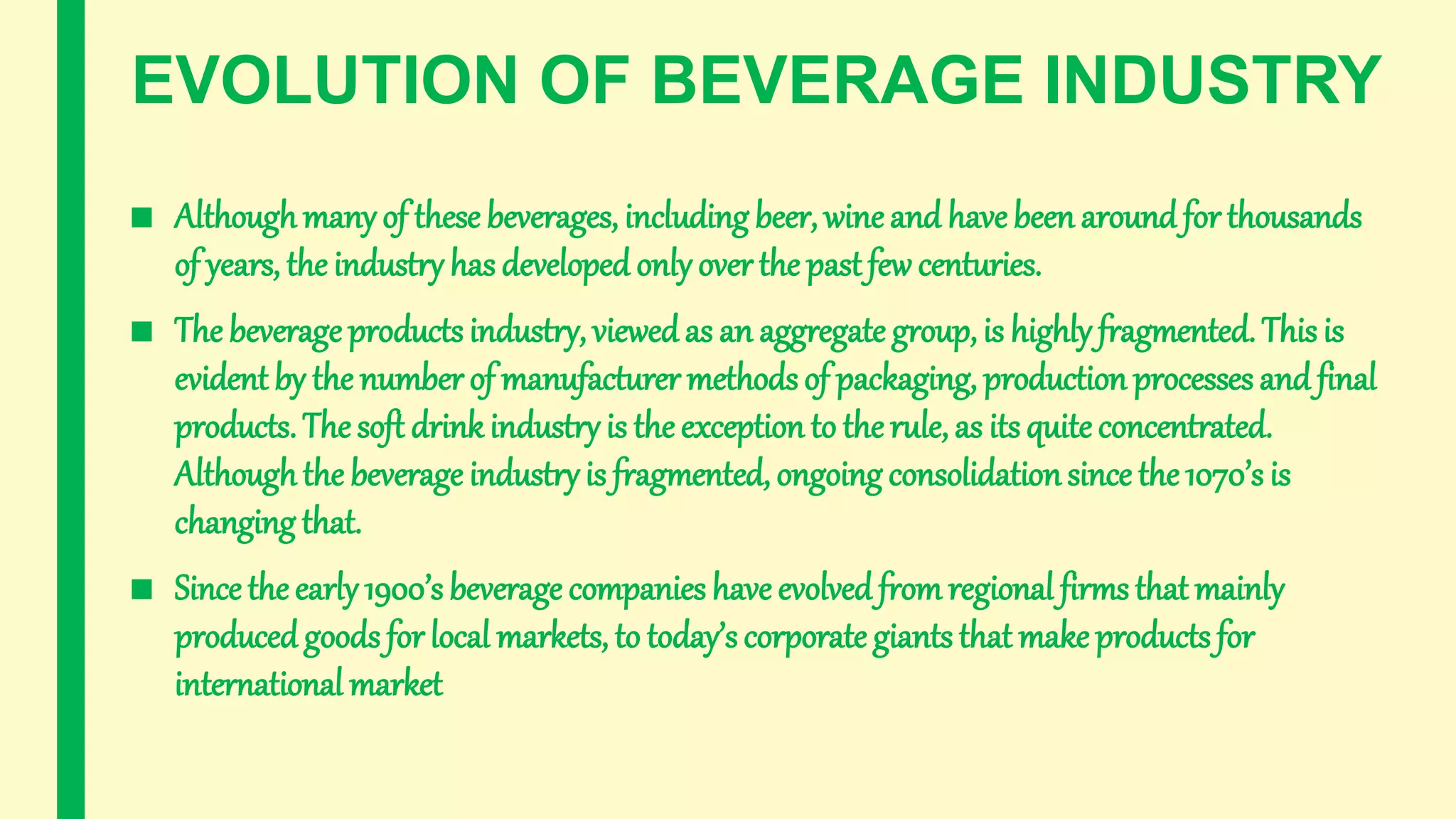 Beverage Industry- Scope and Importance | PPTX
