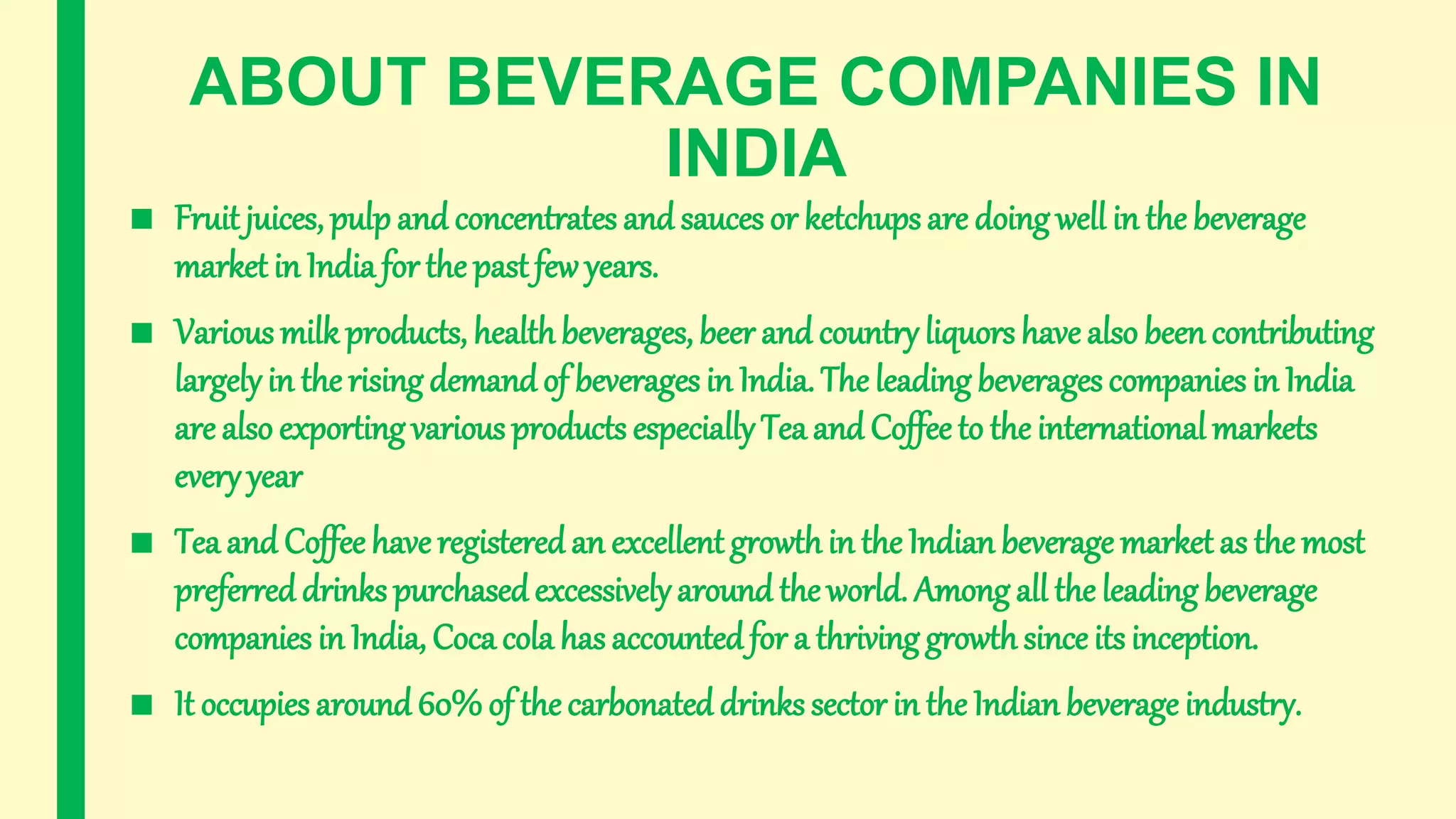 Beverage Industry- Scope and Importance | PPTX