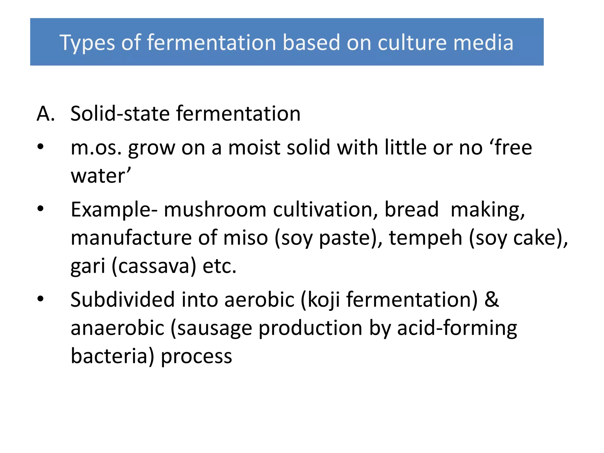 Types of Food Fermentation | PPTX