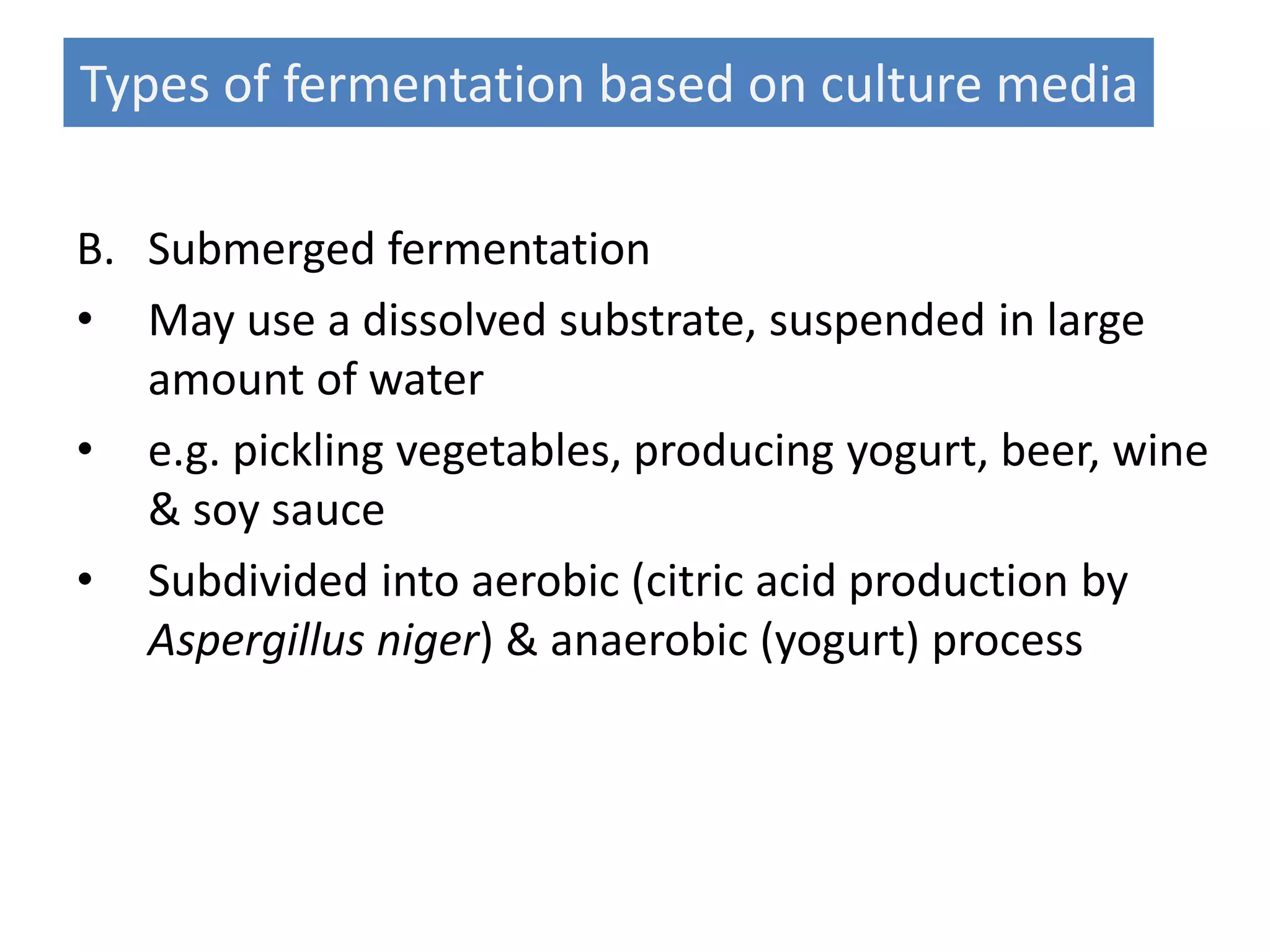 Types of Food Fermentation | PPTX