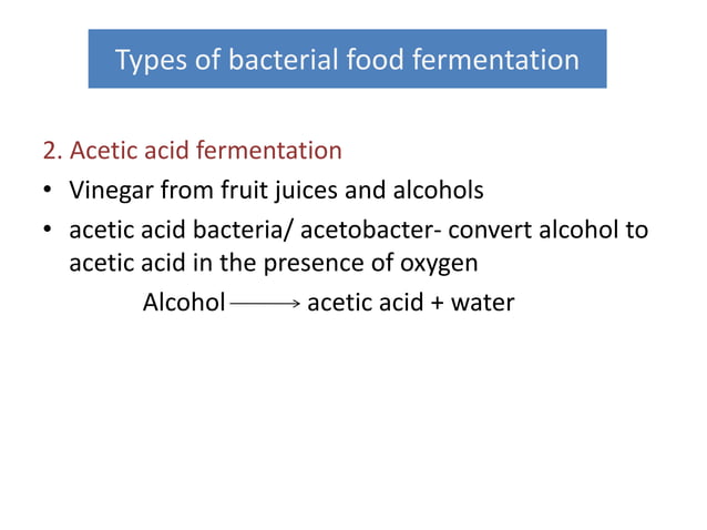 Types of Food Fermentation | PPTX