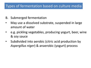 Types of Food Fermentation | PPTX