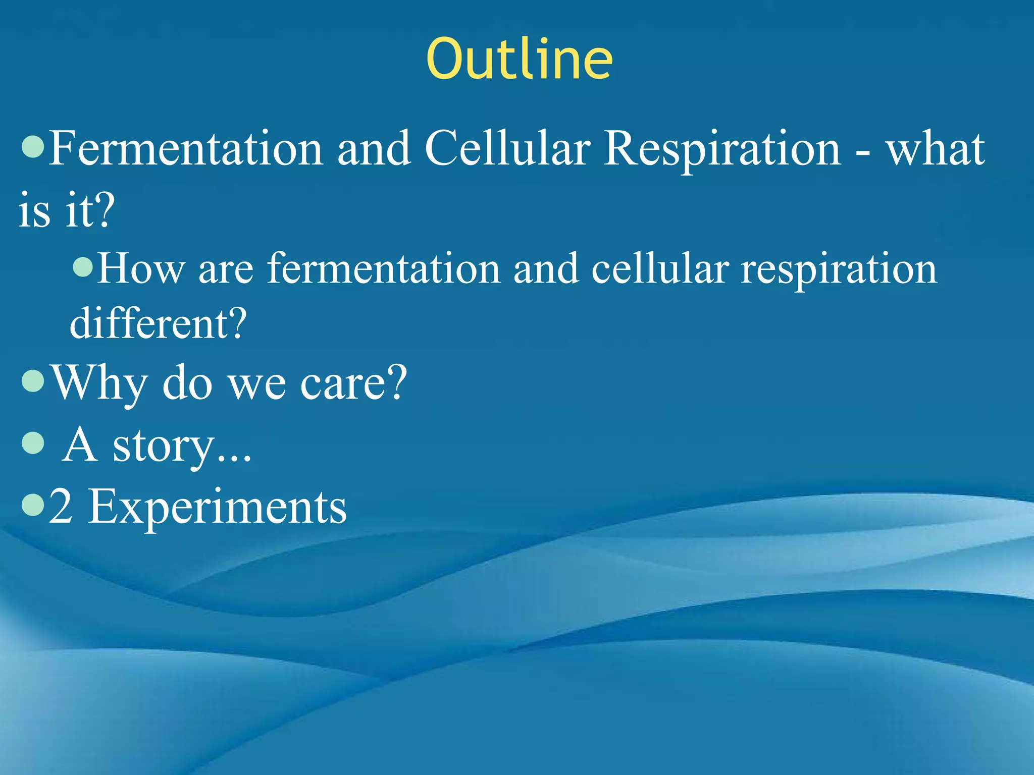 Fermentation and cellular respiration | PPT