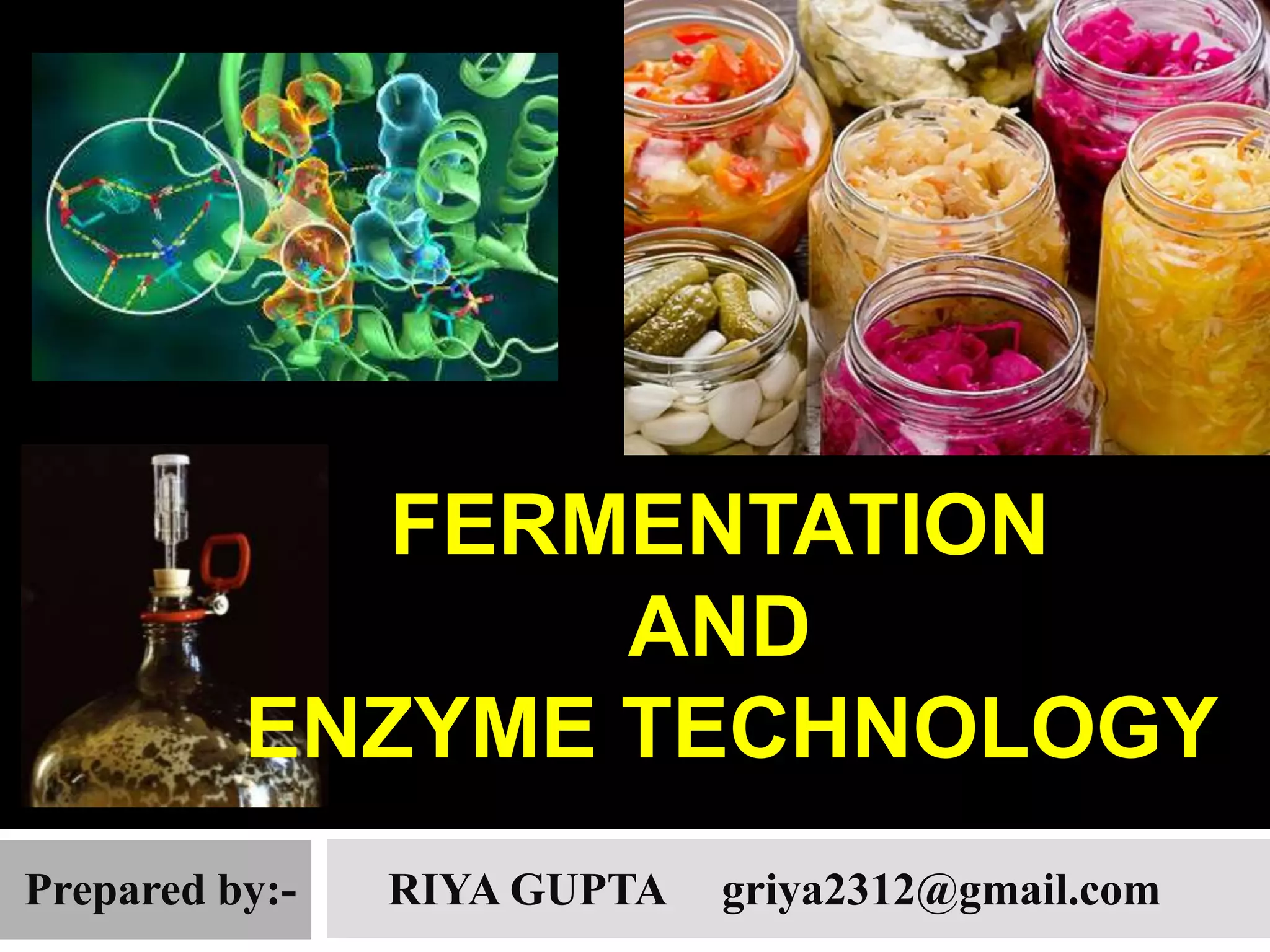 Fermentation and enzyme technology | PPTX