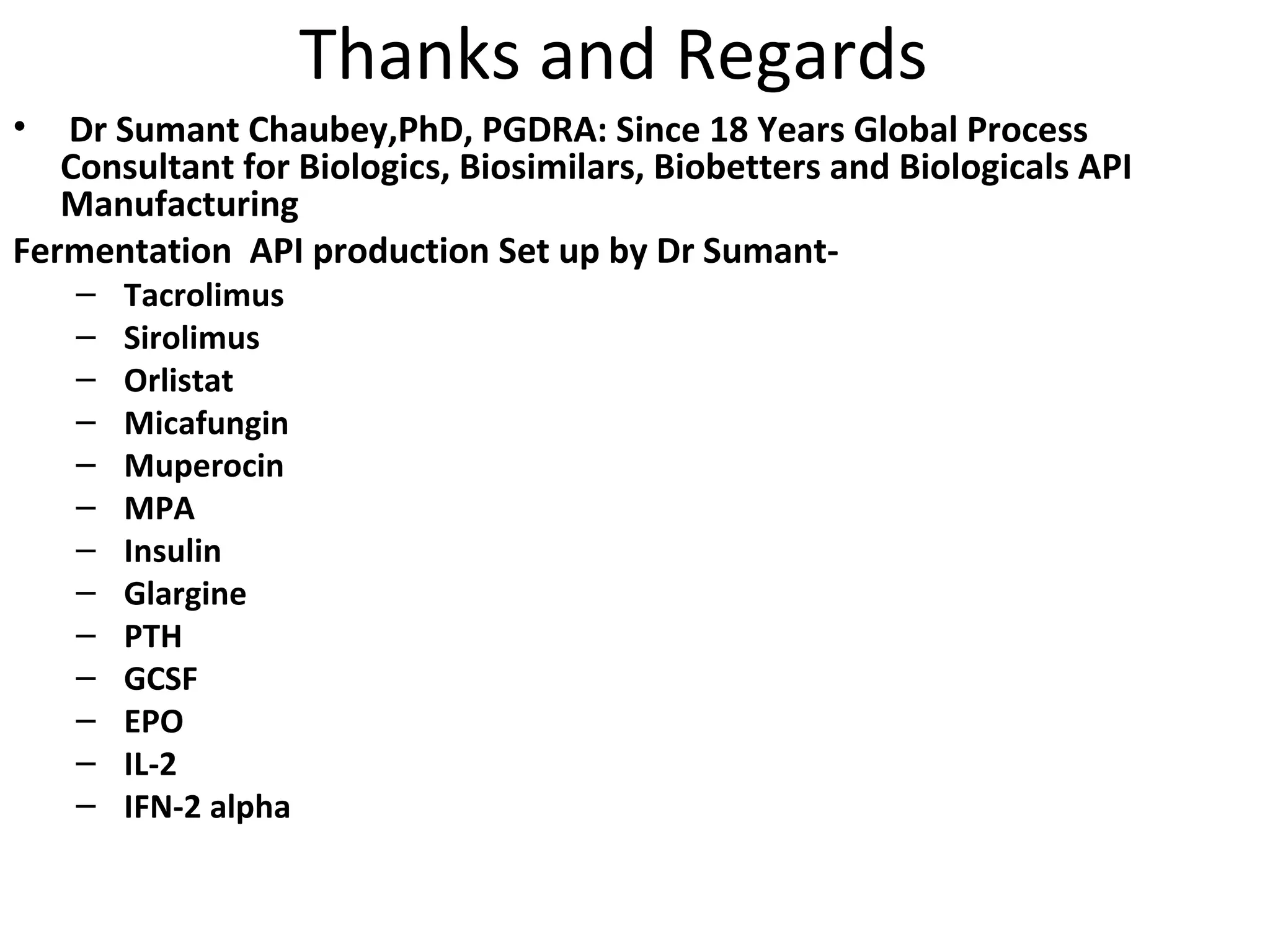 Fermentation api biological production | PPT