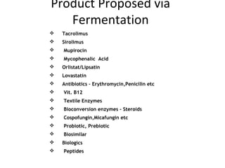 Fermentation api biological production | PPT