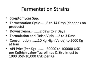 Fermentation api biological production | PPT