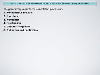 UNIT 6 Fermentation technology, Fermenters, Study of Media, types of ...