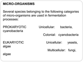 Fermentation Biotechnology Cultures of microorganisms.pptx