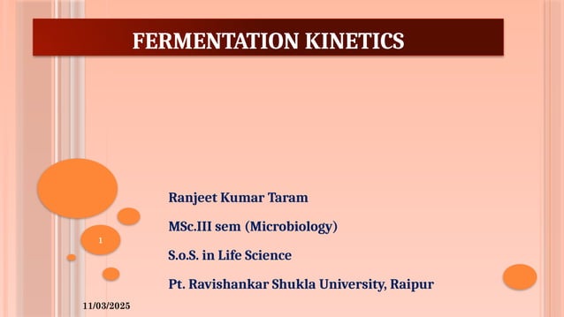 Fermentation kinetics - Ranjeet Kumar.pptx