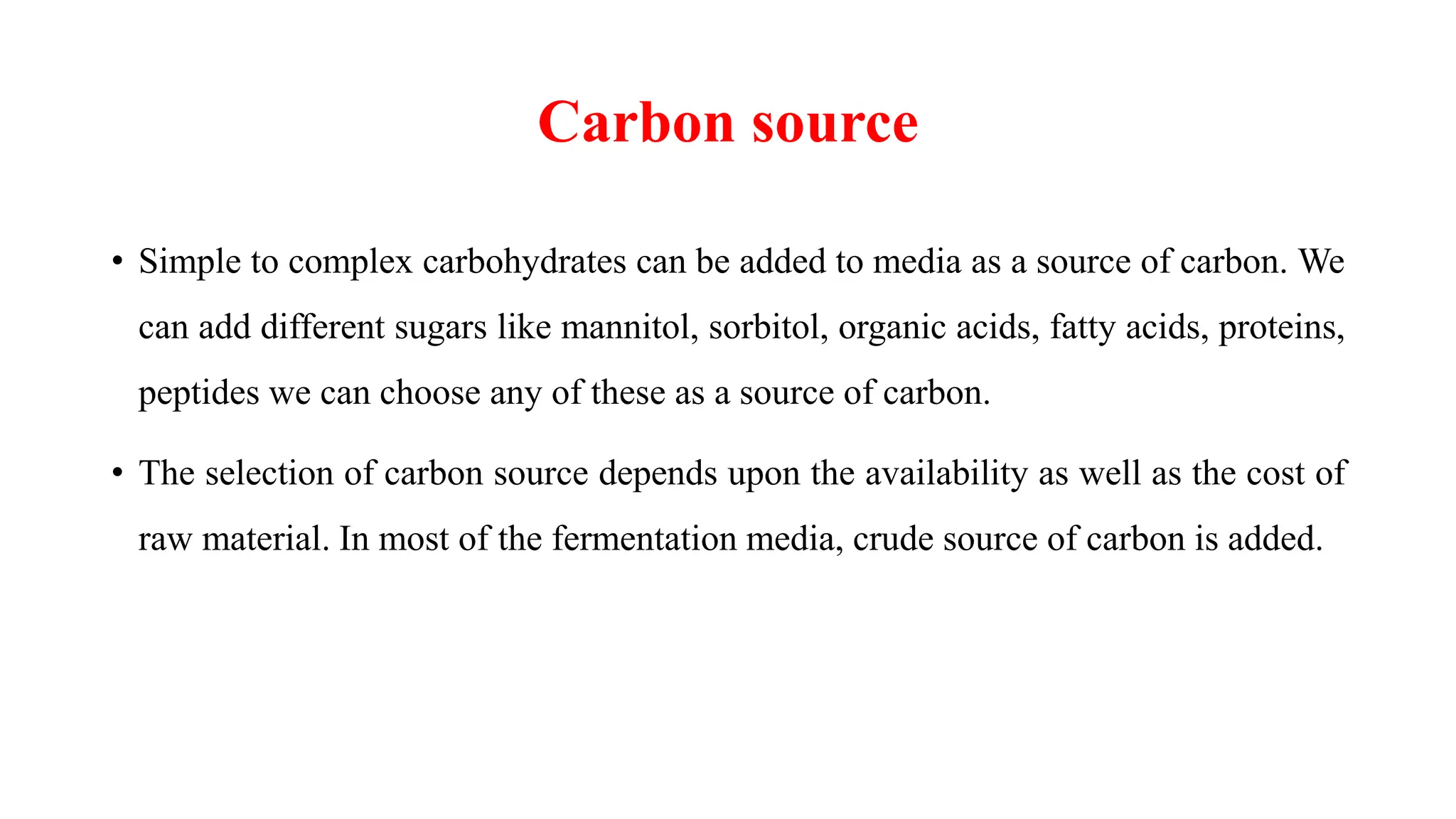 fermentation media.ppt life sciences ppt | PPT | Free Download