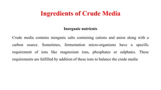 fermentation media.ppt life sciences ppt | PPT