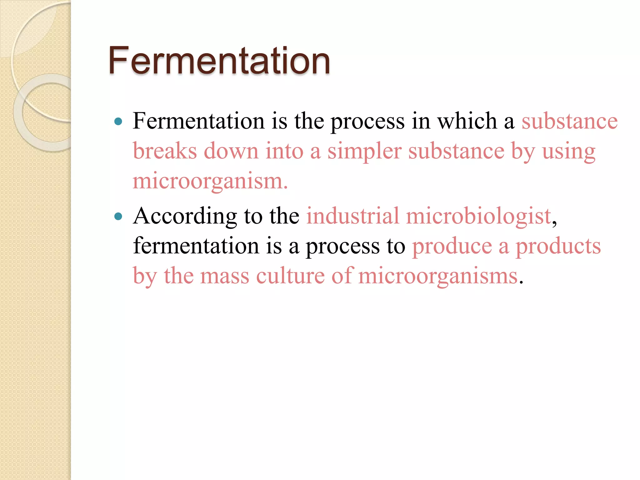 Fermentation media part 1 | PPTX