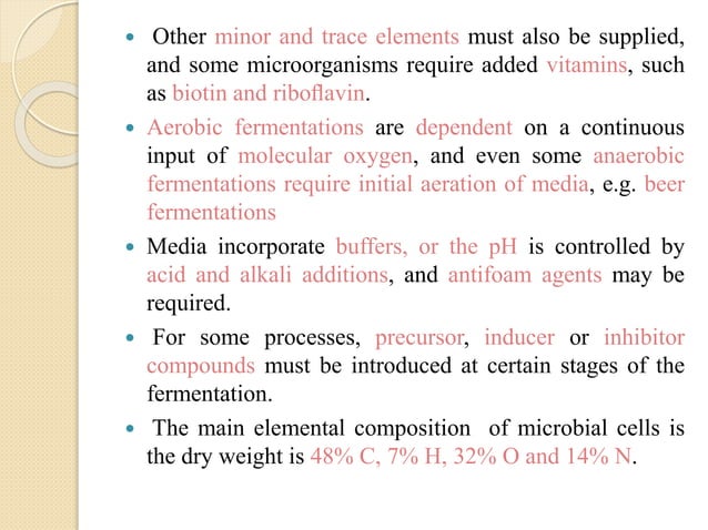 Fermentation media part 1 | PPTX