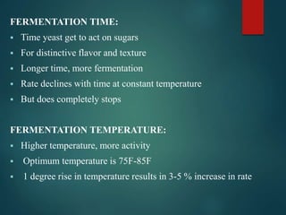 Fermentation of bakery products group 2 morning | PPTX