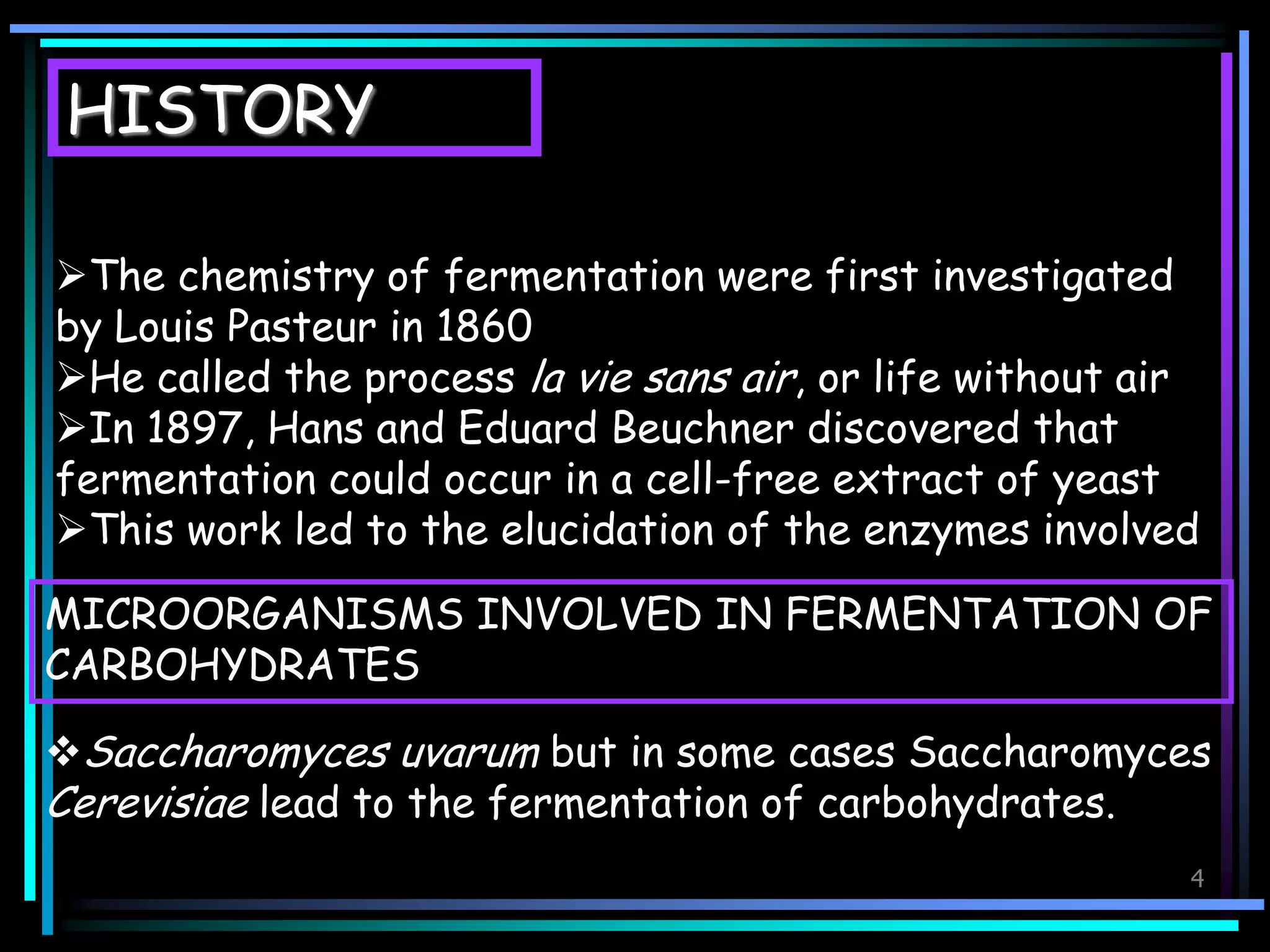 Fermentation of carbohydrates | PPT
