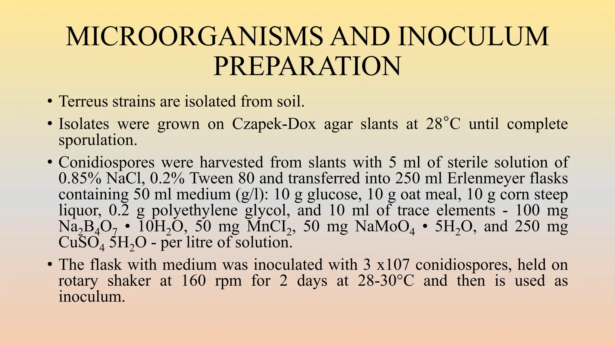 FERMENTATION OF STATINS/SAGAR SHARMA/DEPARTMENT OF PHARMACEUTICAL ...
