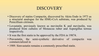 FERMENTATION OF STATINS/SAGAR SHARMA/DEPARTMENT OF PHARMACEUTICAL ...