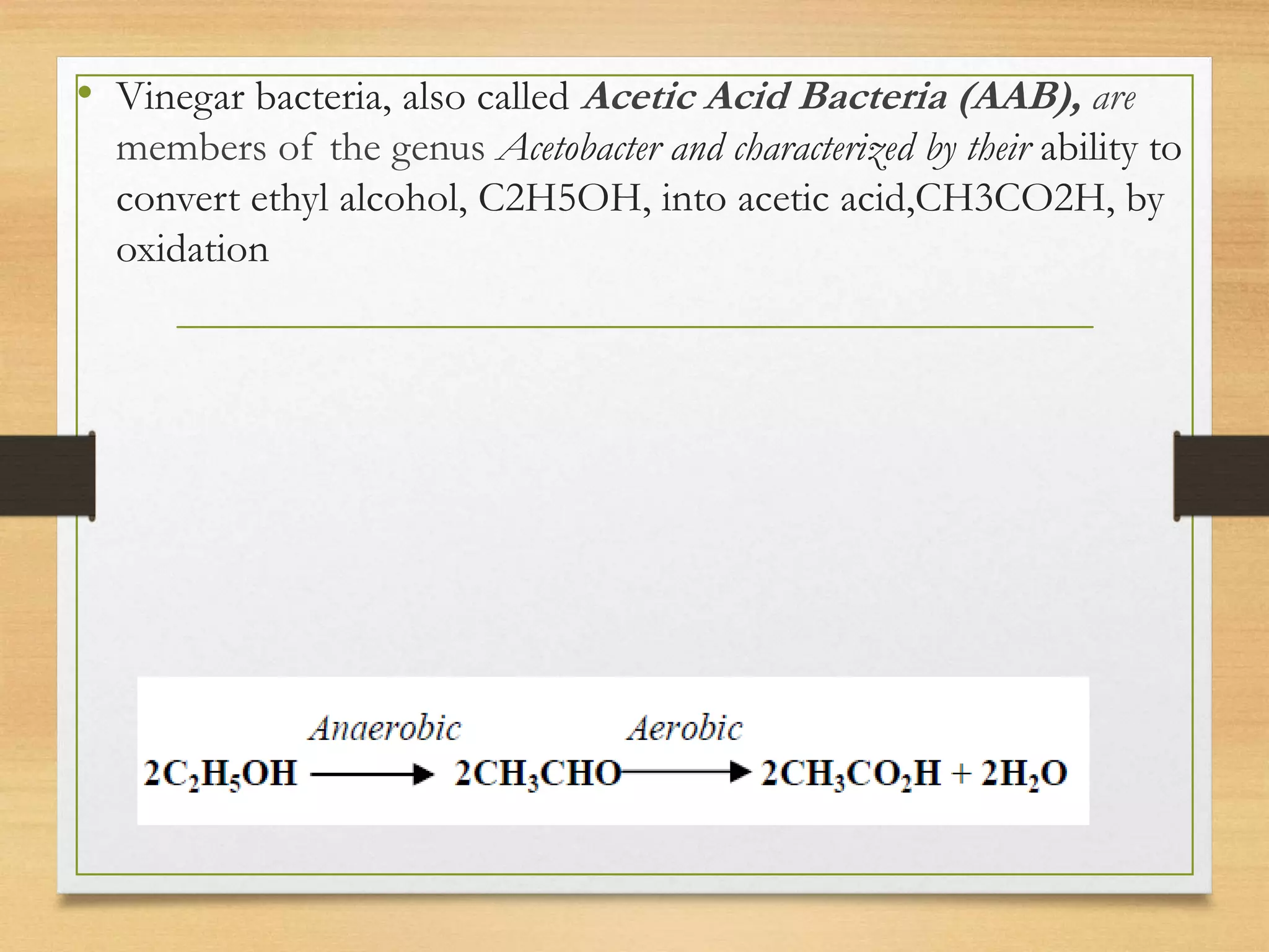 Fermentation of vineger | PPTX | Alcoholic Beverages | Food & Drink
