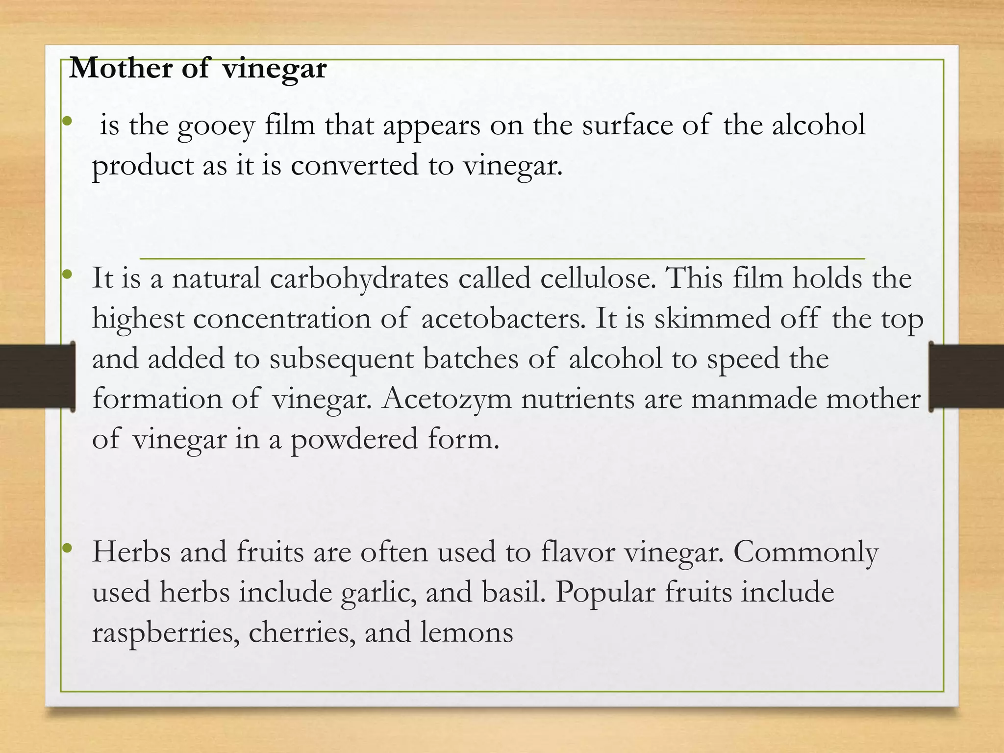 Fermentation of vineger | PPTX