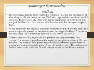 Fermentation of vineger | PPTX