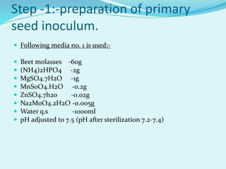 Fermentation of Vitamin B-12- Pharmaceutical Microbiology | PPTX