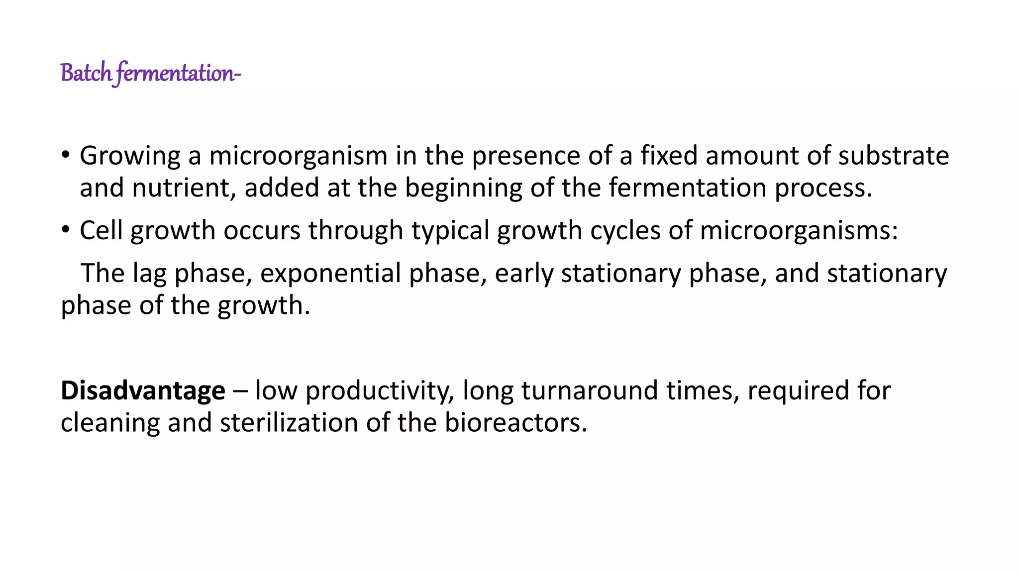 Fermentation in medicinal biotechnology | PPTX