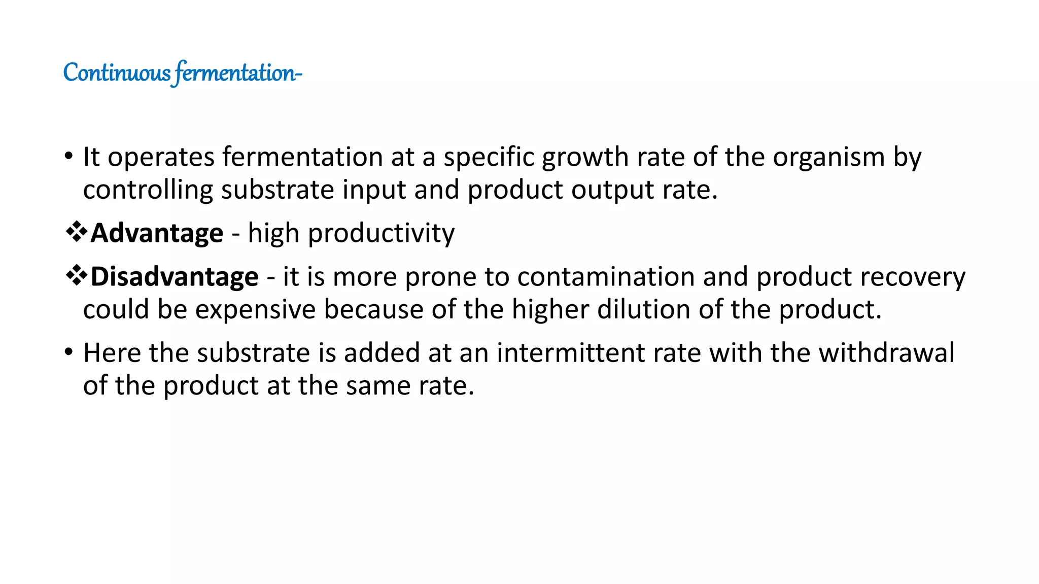 Fermentation in medicinal biotechnology | PPTX