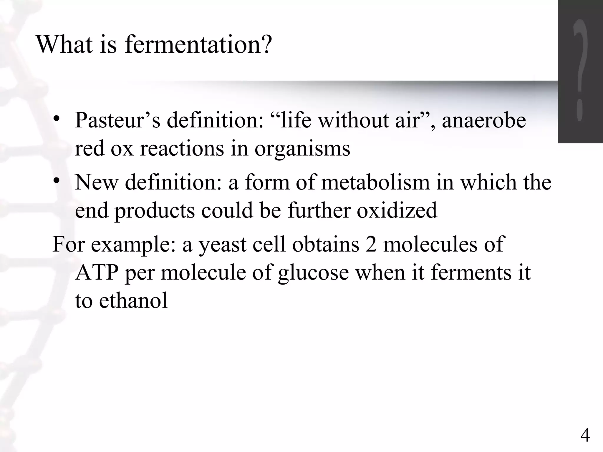 Fermentation ppt | PPT