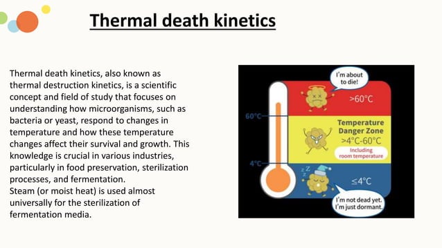 Sterilization and thermal death kinetics | PPTX