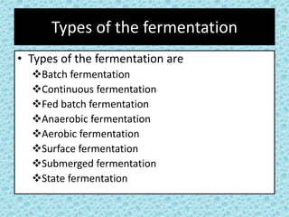 Fermentation pptx | PPTX