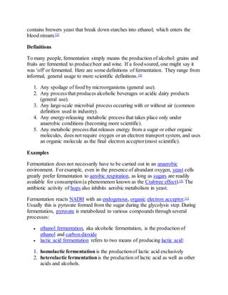 Fermentation process | DOCX