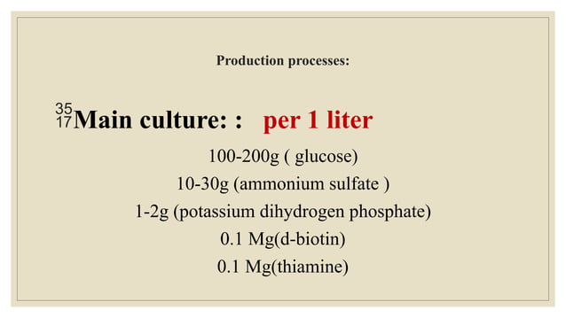 Fermentation Process for lysin production.pptx