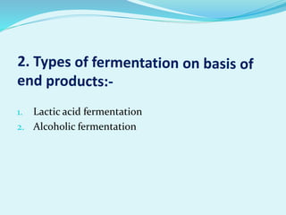 Fermentation process and products | PPTX