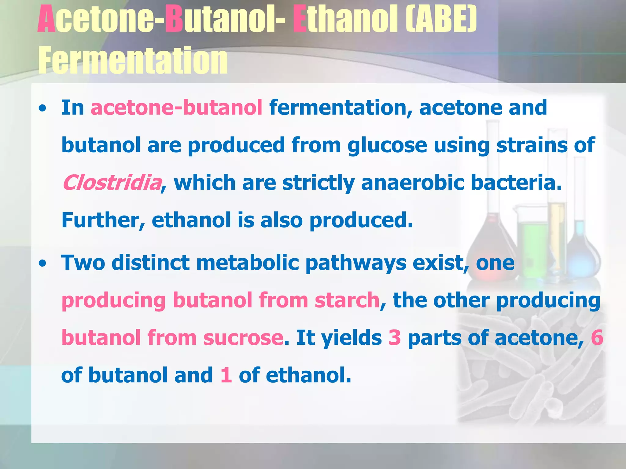 Fermentation processes and their application | PPTX