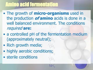 Fermentation processes and their application | PPTX
