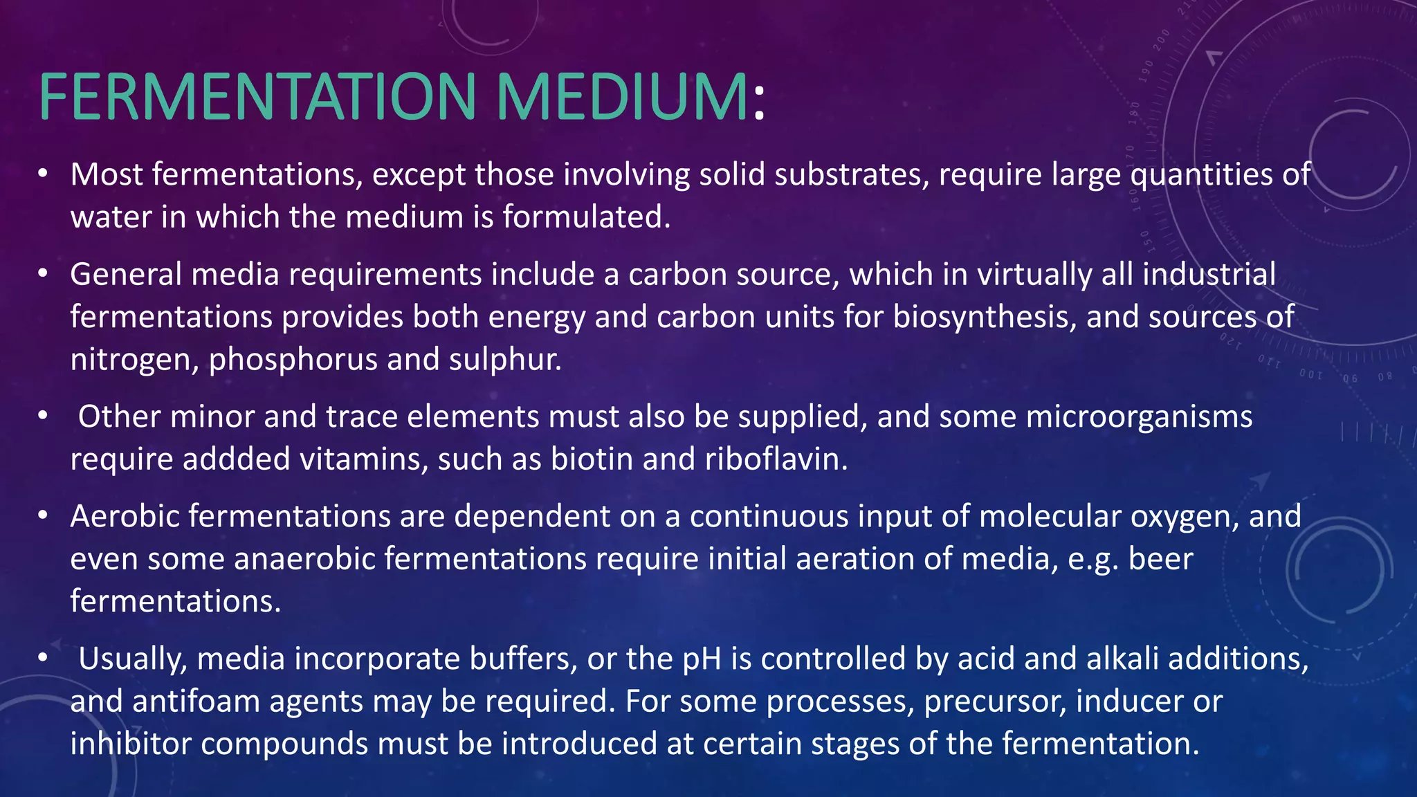 Fermentation media & raw materials used in industrial fermentation. | PPTX