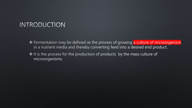 Fermentation notes for M.Pharm pharmaceutical chemistry (Fermentation ...