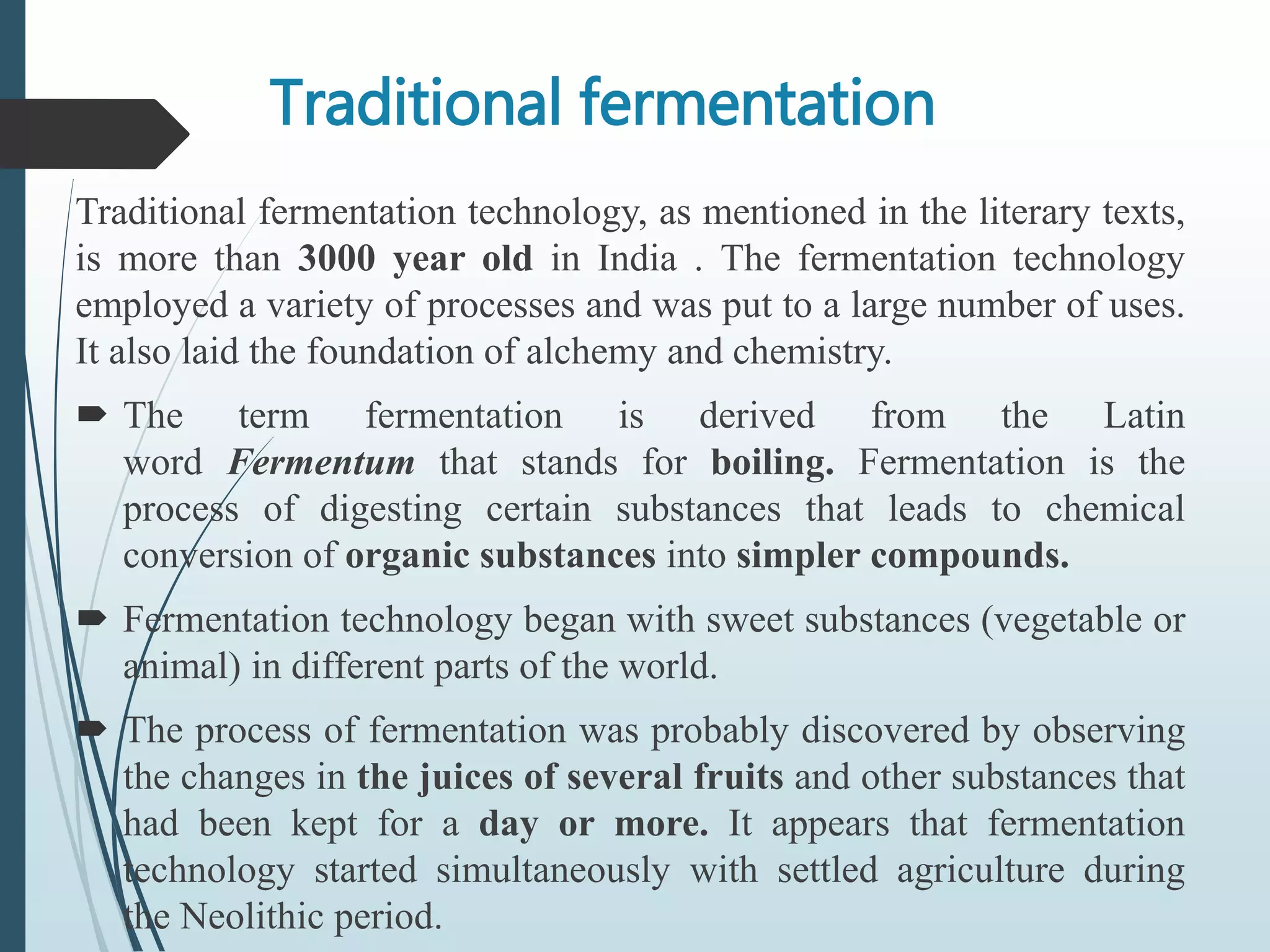 Fermentation technology | PPTX
