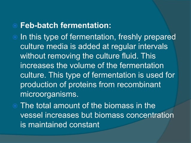 Fermentation technology | PPTX | Chemistry | Science