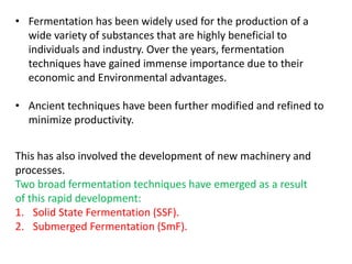 Fermentationtechnology (biotech) | PPTX