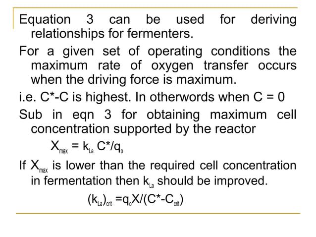 Fermentation Technology - Oxygen transfer, Antifoam Agents, Agitation ...