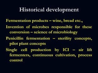 Fermentation technology, Bioprocess Principles | PPT