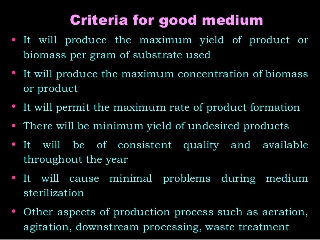 Media Formulation, Media Optimisation, | PPT