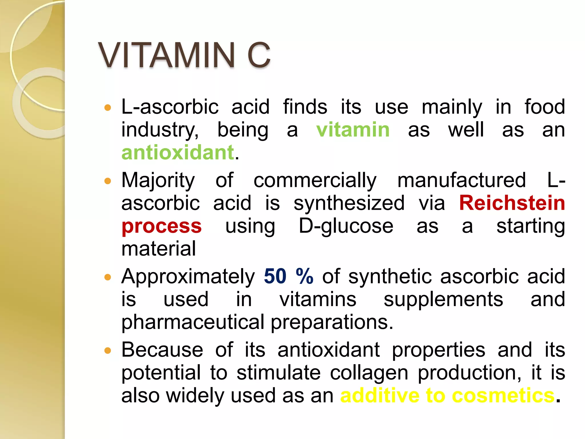 Fermentative production of vitamins and amino acids | PPTX