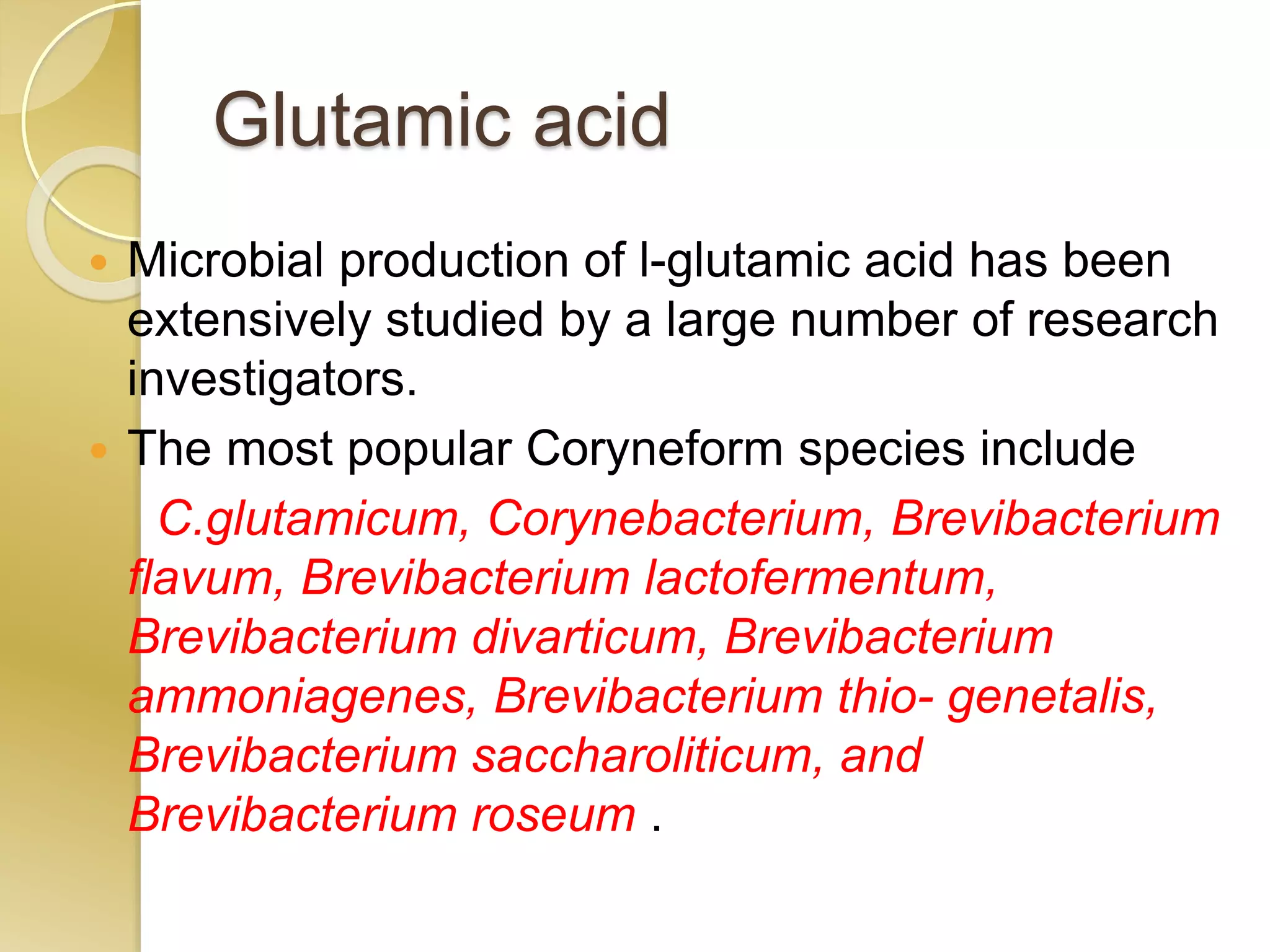 Fermentative production of vitamins and amino acids | PPTX