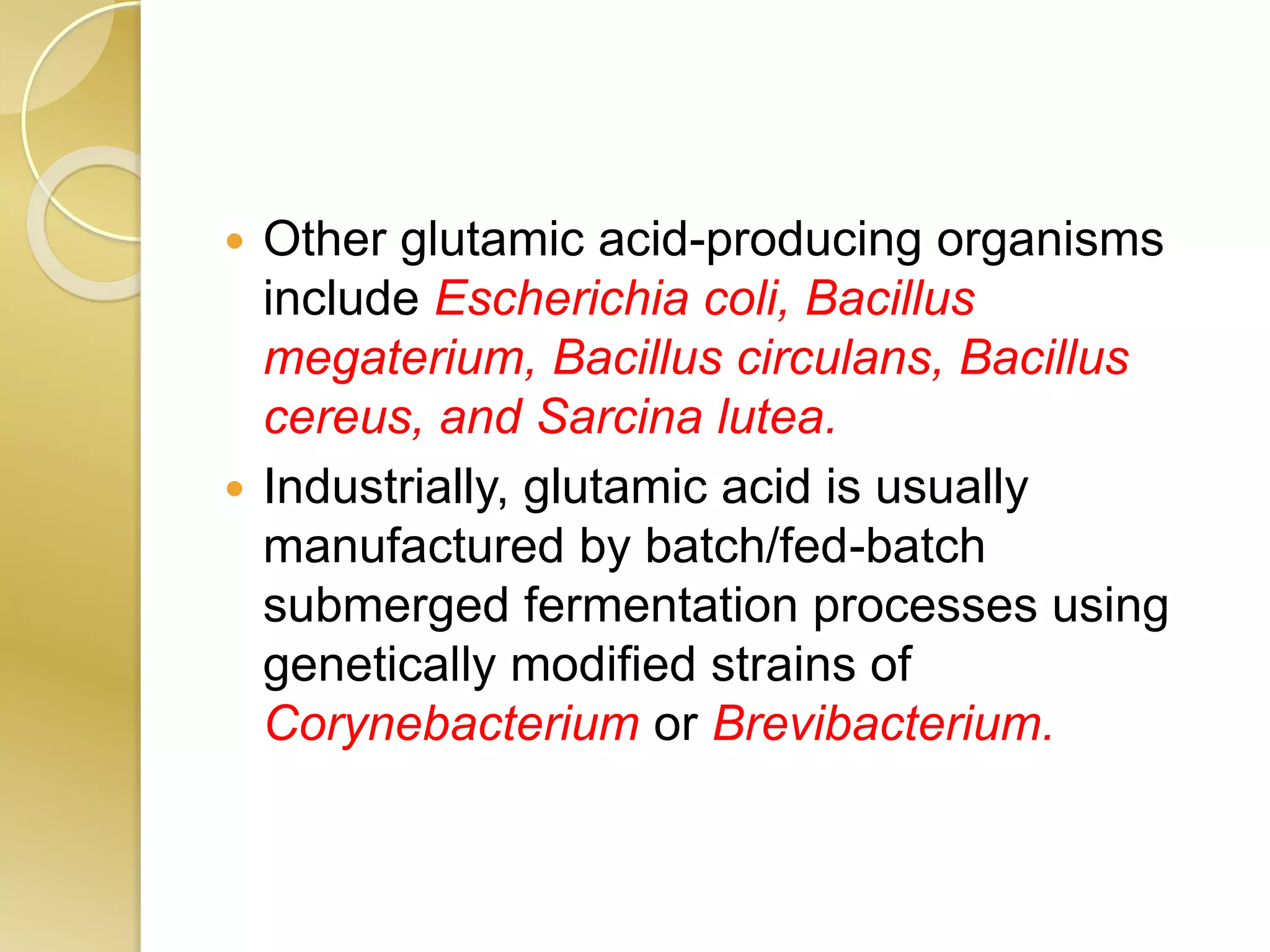 Fermentative production of vitamins and amino acids | PPTX