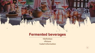 Fermented and distilled beverages | PPTX