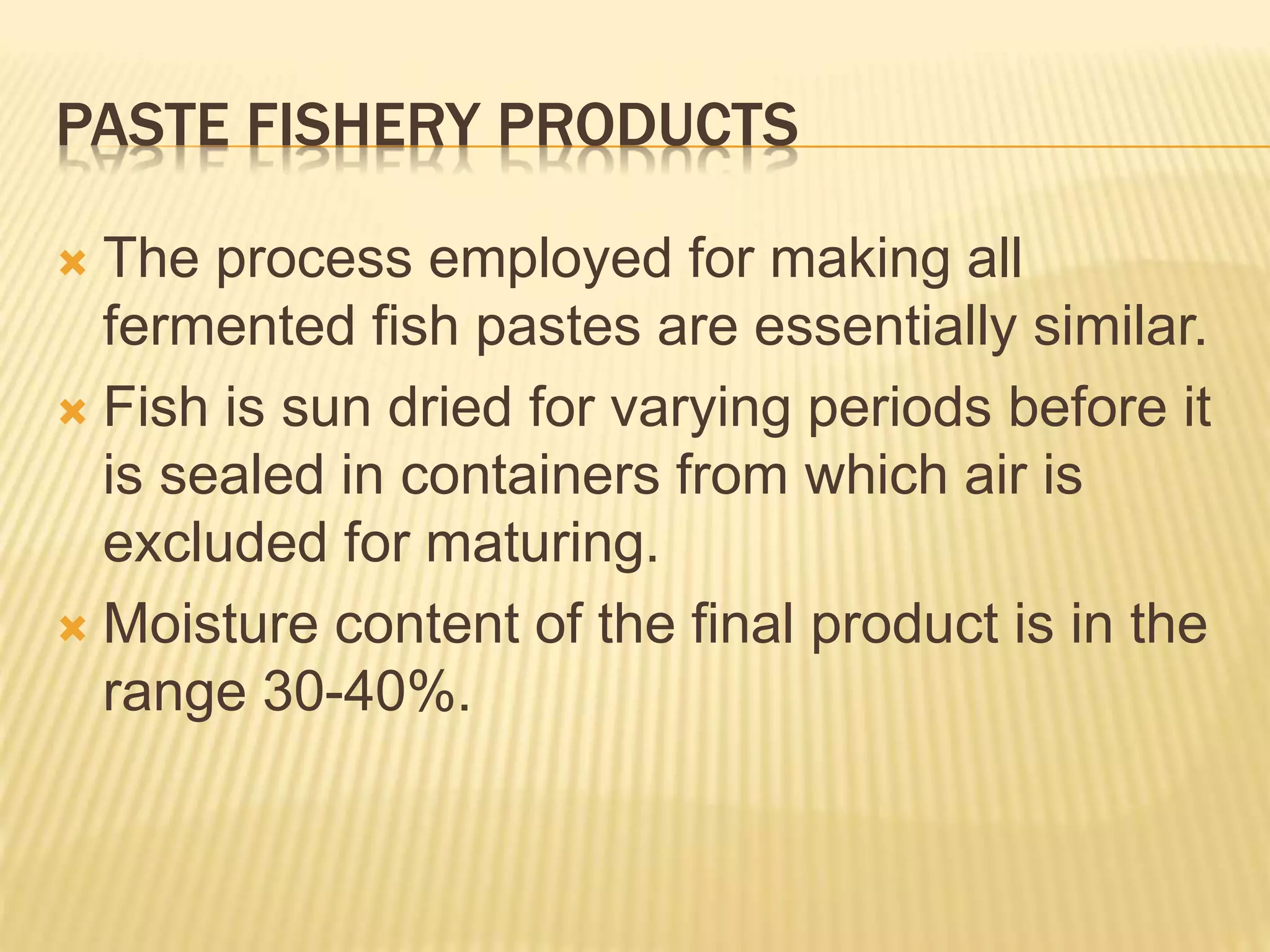 Fermented fishery products | PPTX