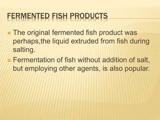Fermented fishery products | PPTX